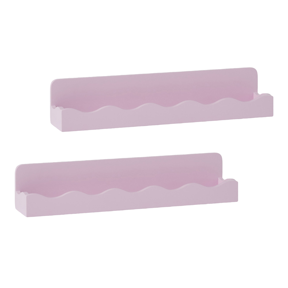 Adairs Kids - Willow Lilac Wall Book Shelf Pack of 2 | Adairs