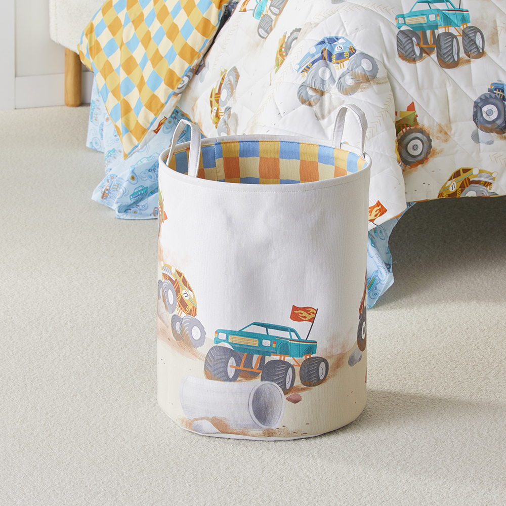 Adairs Kids - Off Road Adventure Designer Printed Basket | Adairs