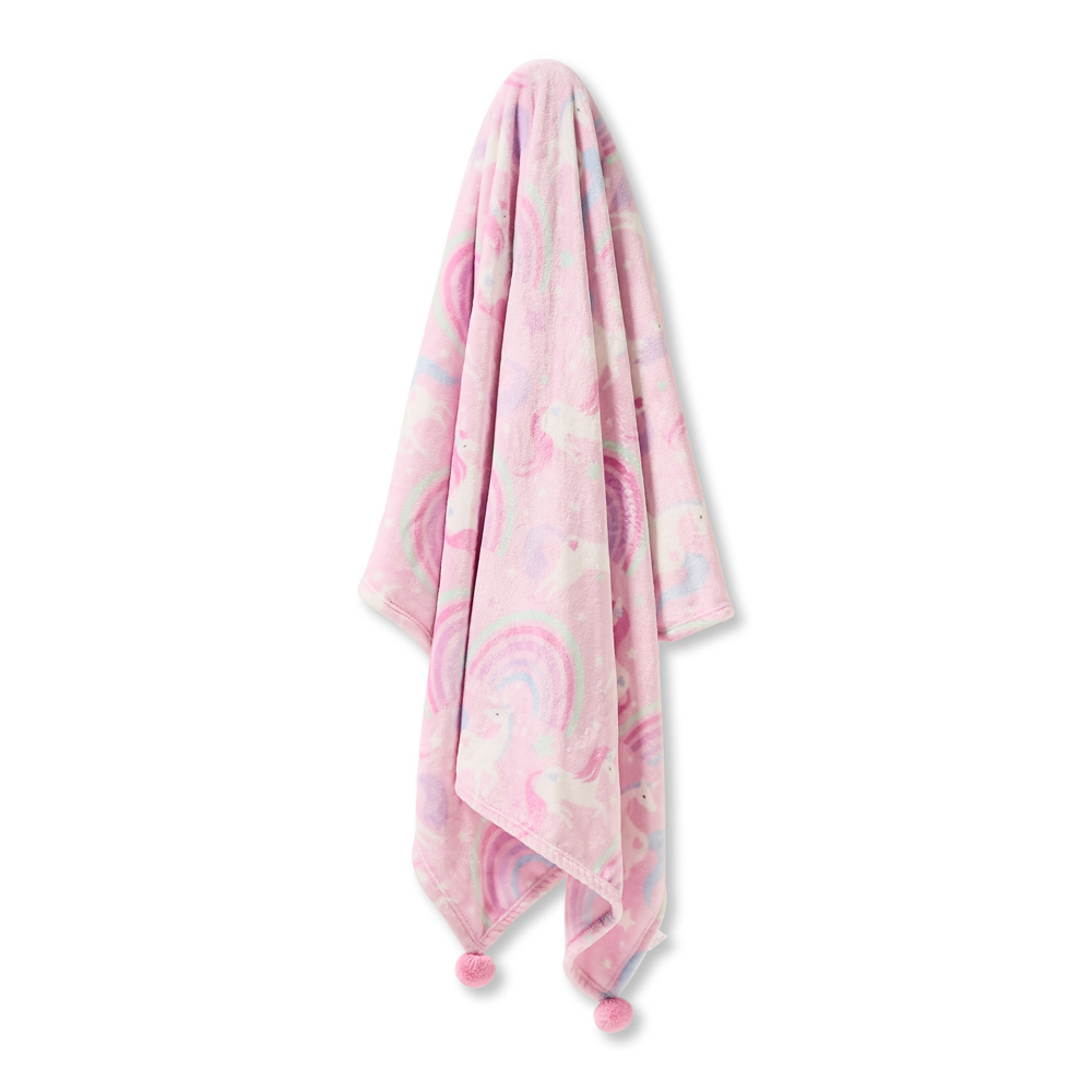 Adairs Kids - Novelty Ultra Soft Unicorn Squad Blanket | Adairs