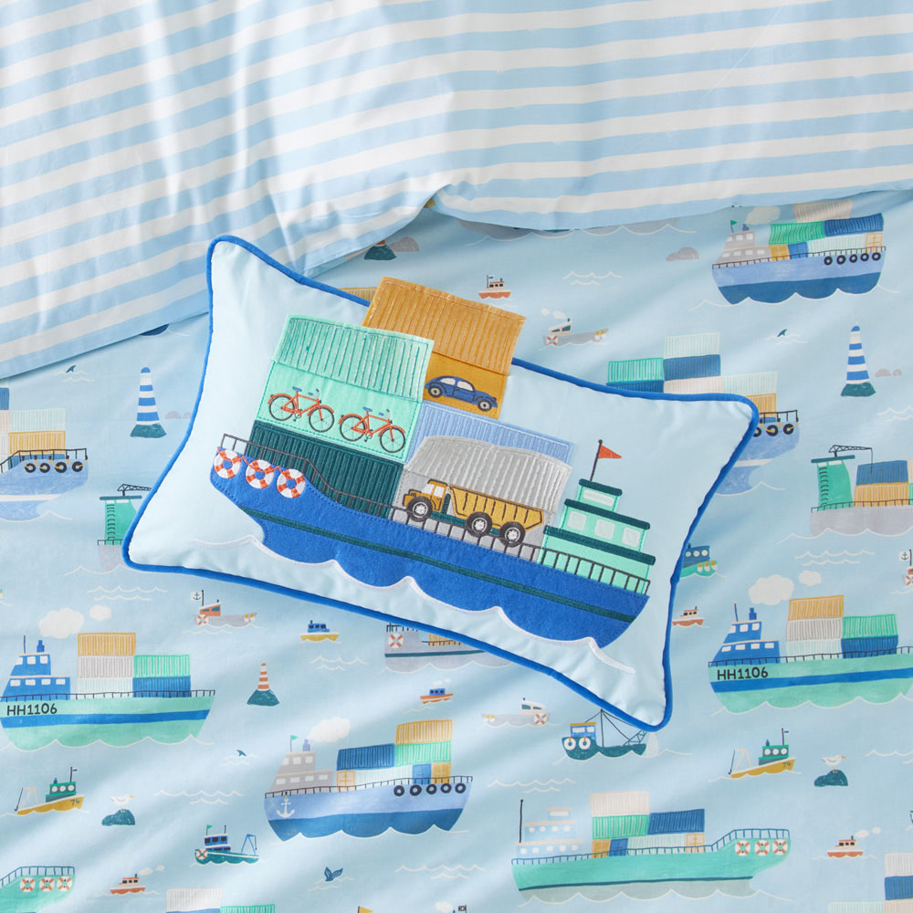 Adairs Kids - Container Ship Classic Cushion | Adairs