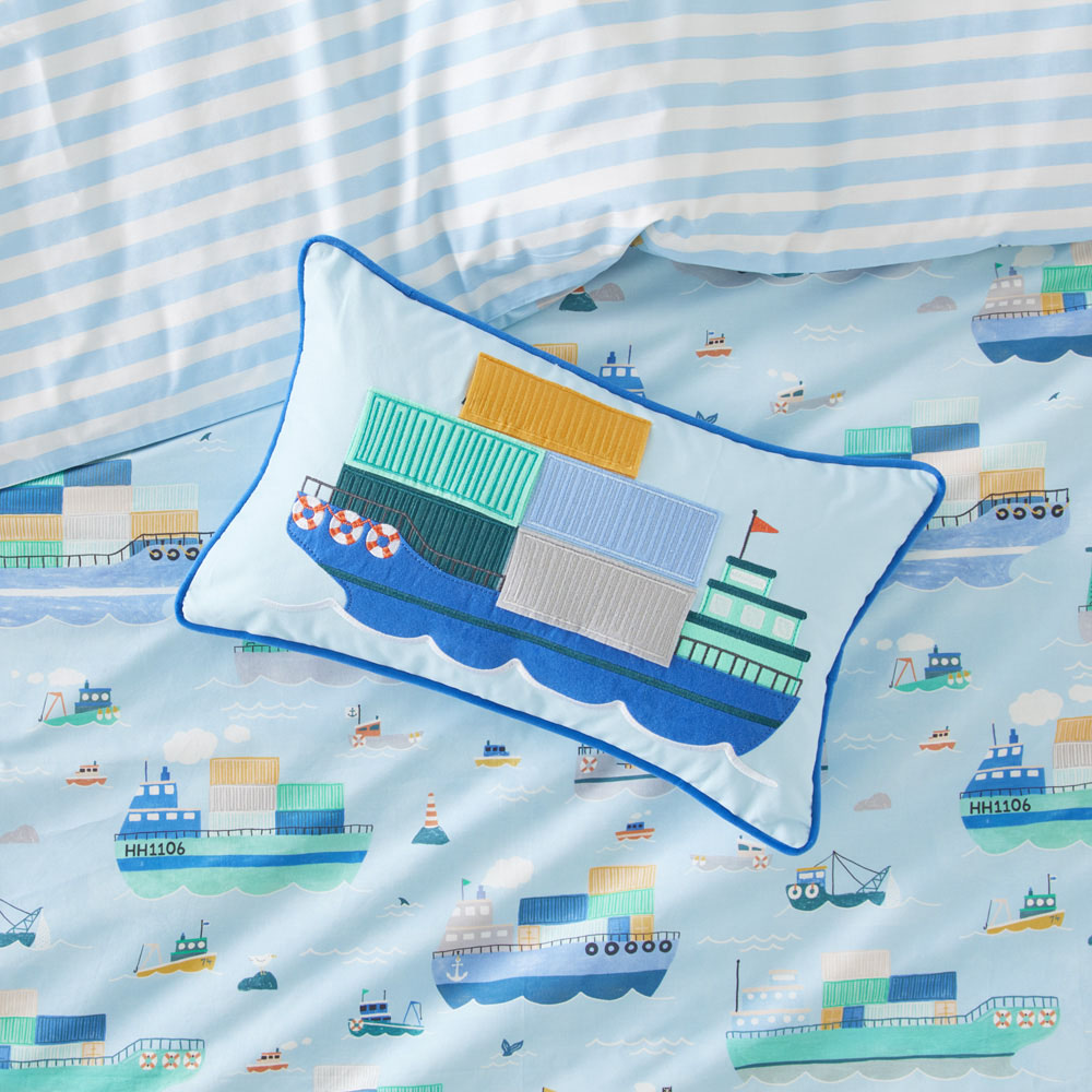Adairs Kids - Container Ship Classic Cushion | Adairs