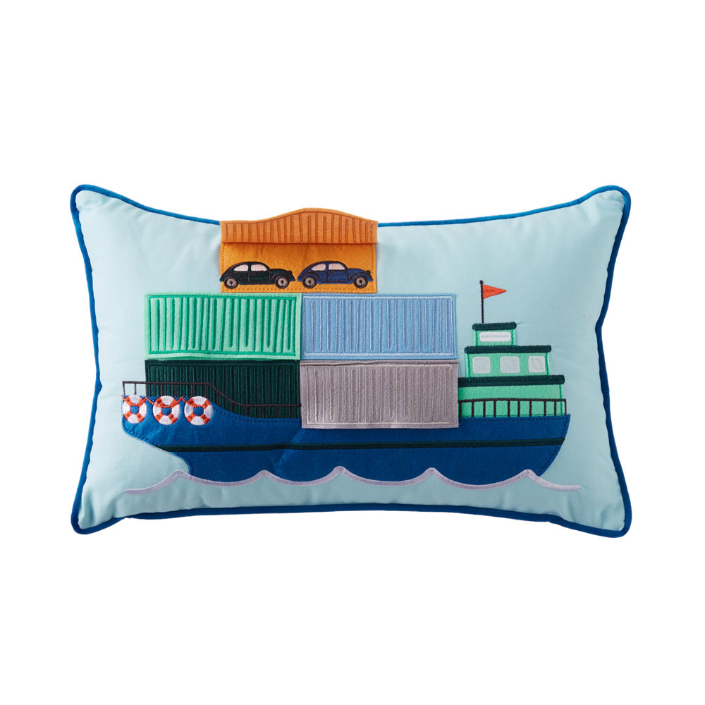 Adairs Kids - Container Ship Classic Cushion | Adairs