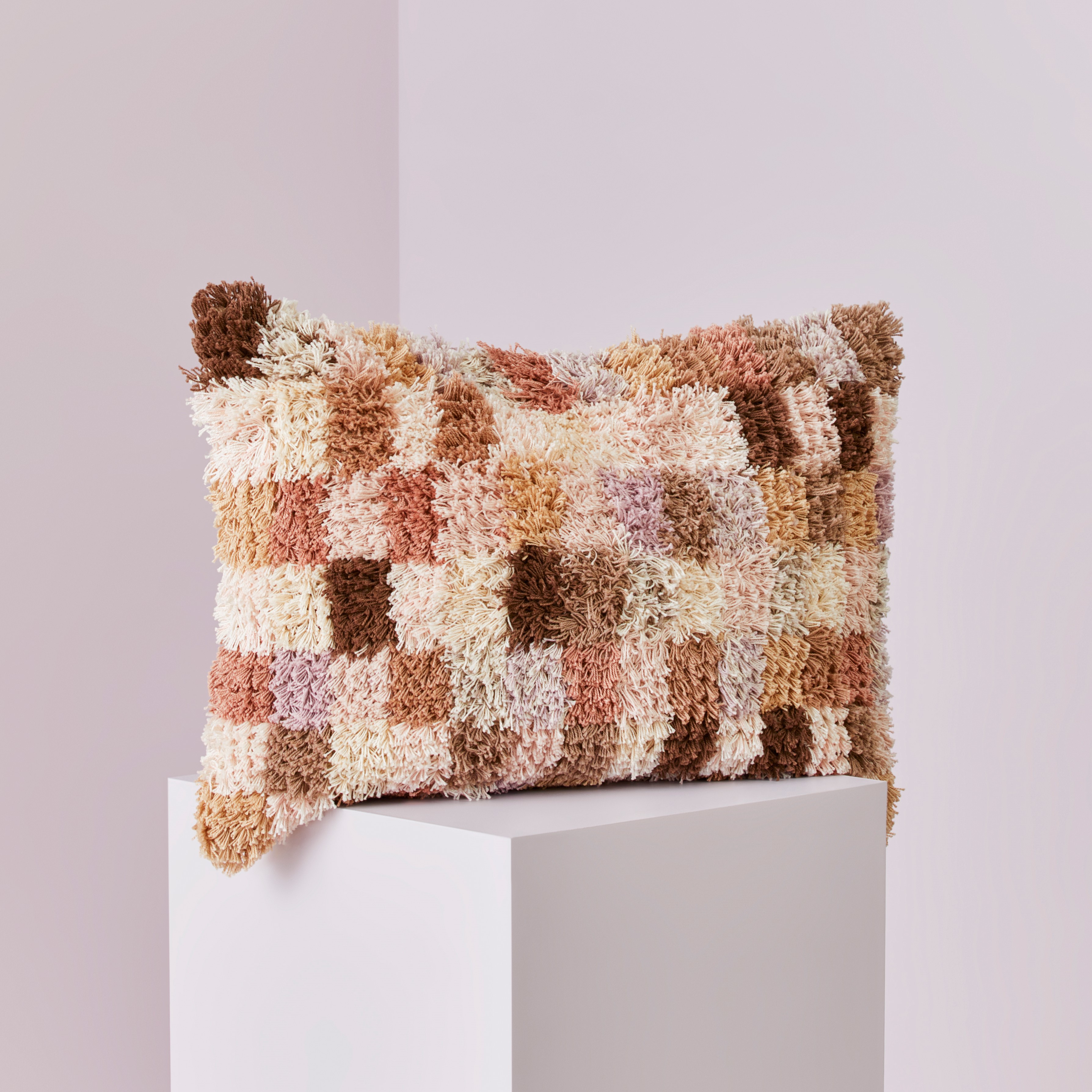 Hadley Naturals Check Cushion | Adairs