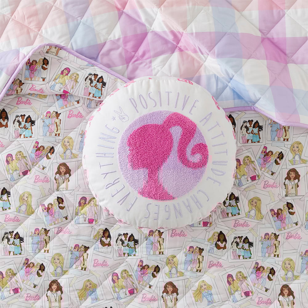 Adairs Kids - Mattel Barbie Kind Vibes Pink Cushion | Adairs