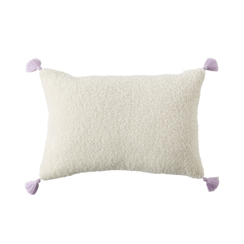 Adairs Kids - Little Blossom Cream Boucle Text Cushion | Adairs