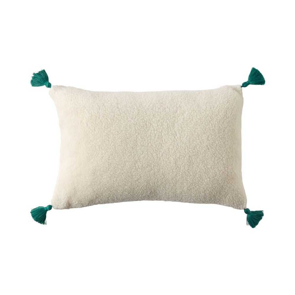 Adairs Kids - Wild Child Sage Boucle Text Cushion | Adairs