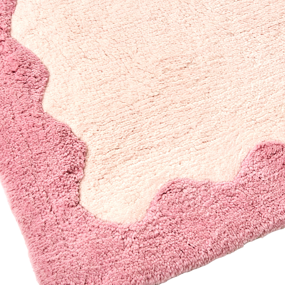 Adairs Kids - Decorative Wavey Pink Rug | Adairs
