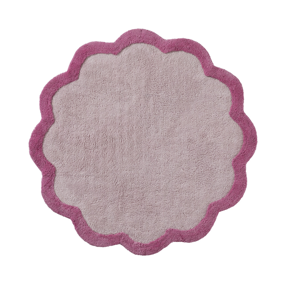 Adairs Kids - Reece Pink Scallop Rug | Adairs