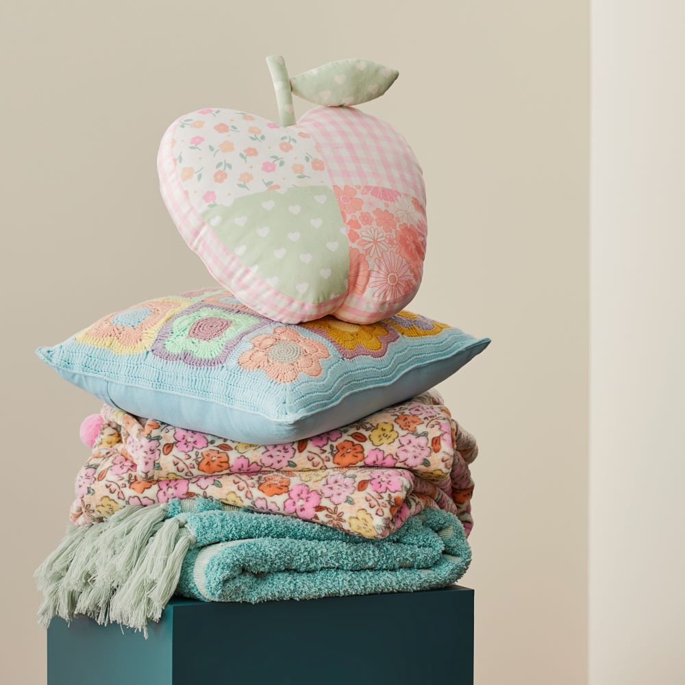 Adairs Kids - Cali Arches Mint Throw | Adairs