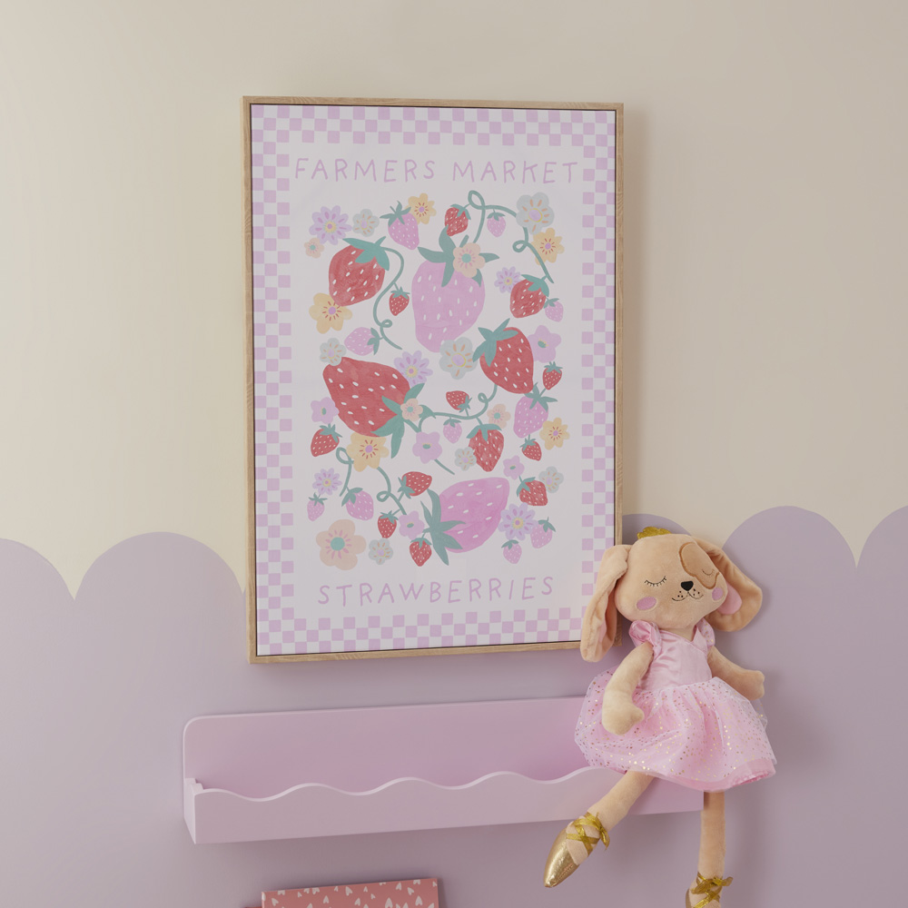 Adairs Kids - Summer Strawberry Wall Art | Adairs
