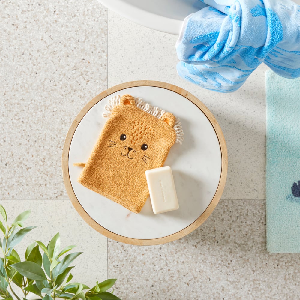 Adairs Baby - Baby Bath Time Lion Wash Mitt | Adairs