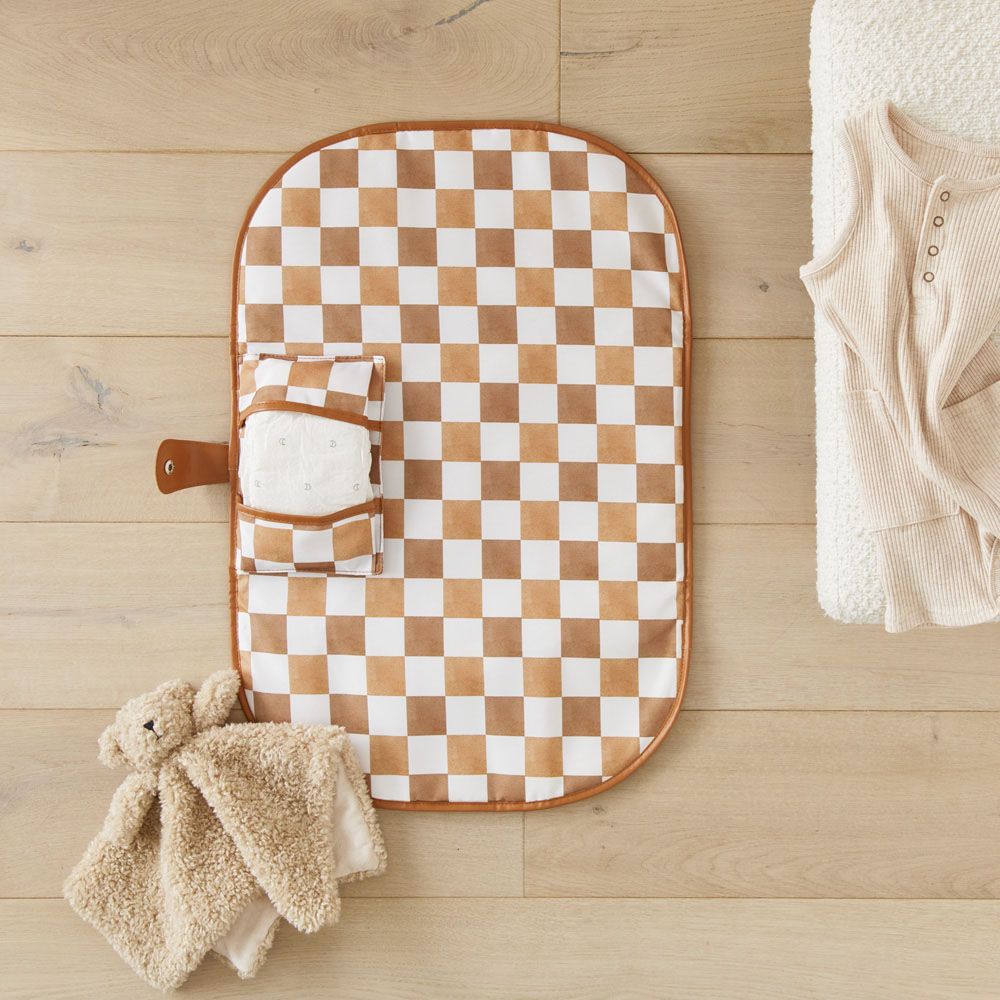 Adairs Kids - Travel Natural Rainbow Change Mat | Adairs