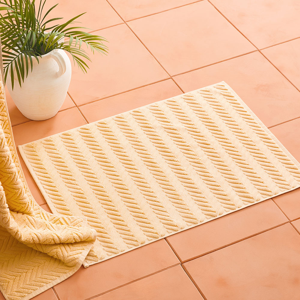 Mimosa Textured Corn Bath Mat | Adairs