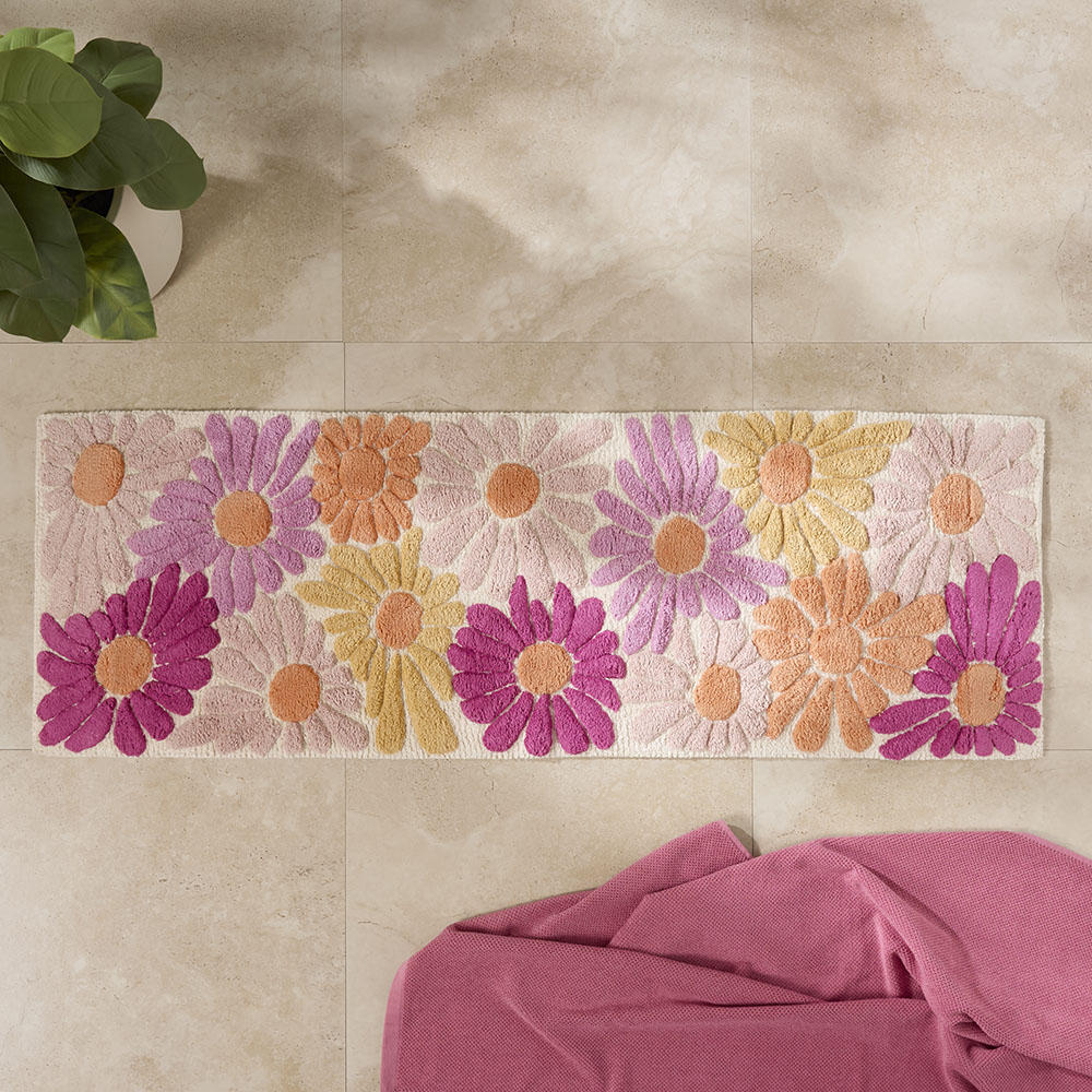 Garden Bed Spiced Berry Multi Bath Runner | Adairs