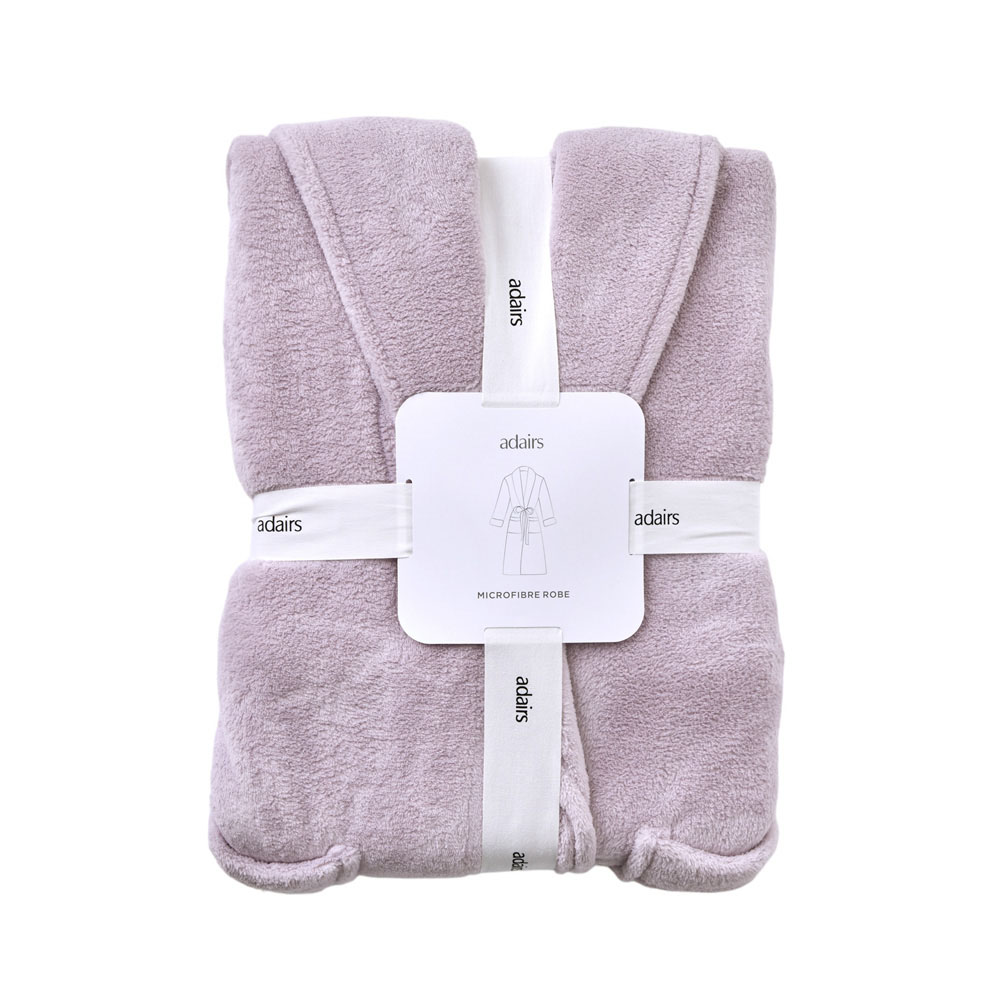 Microfibre Lilac Robe | Adairs