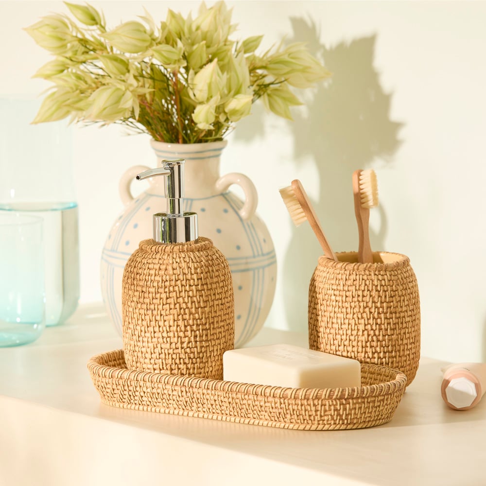 Rattan Natural Bathroom Accessories | Adairs