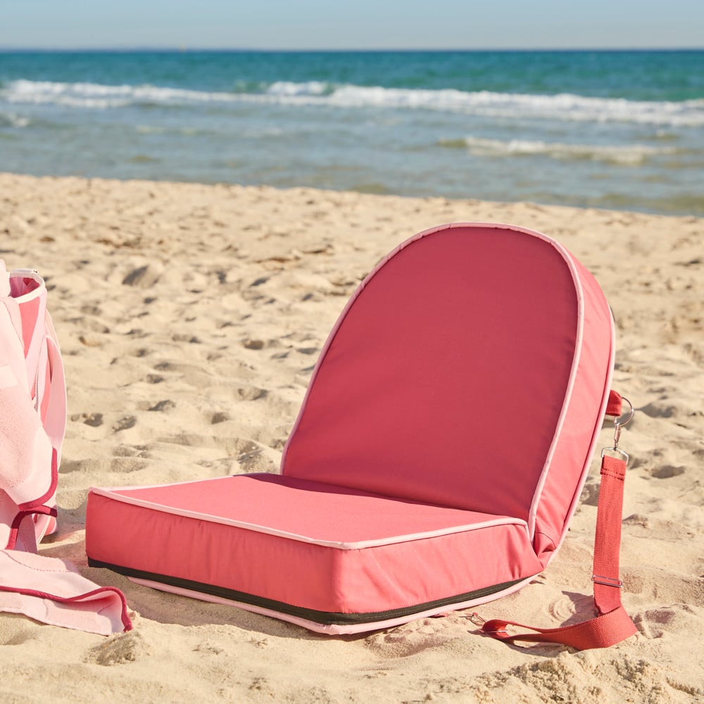 Strawberry Padded Canvas Beach Chair | Adairs