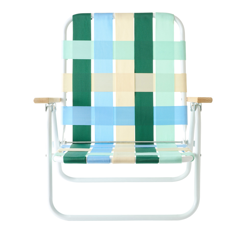Green Multi Strap Woven Beach Chair | Adairs
