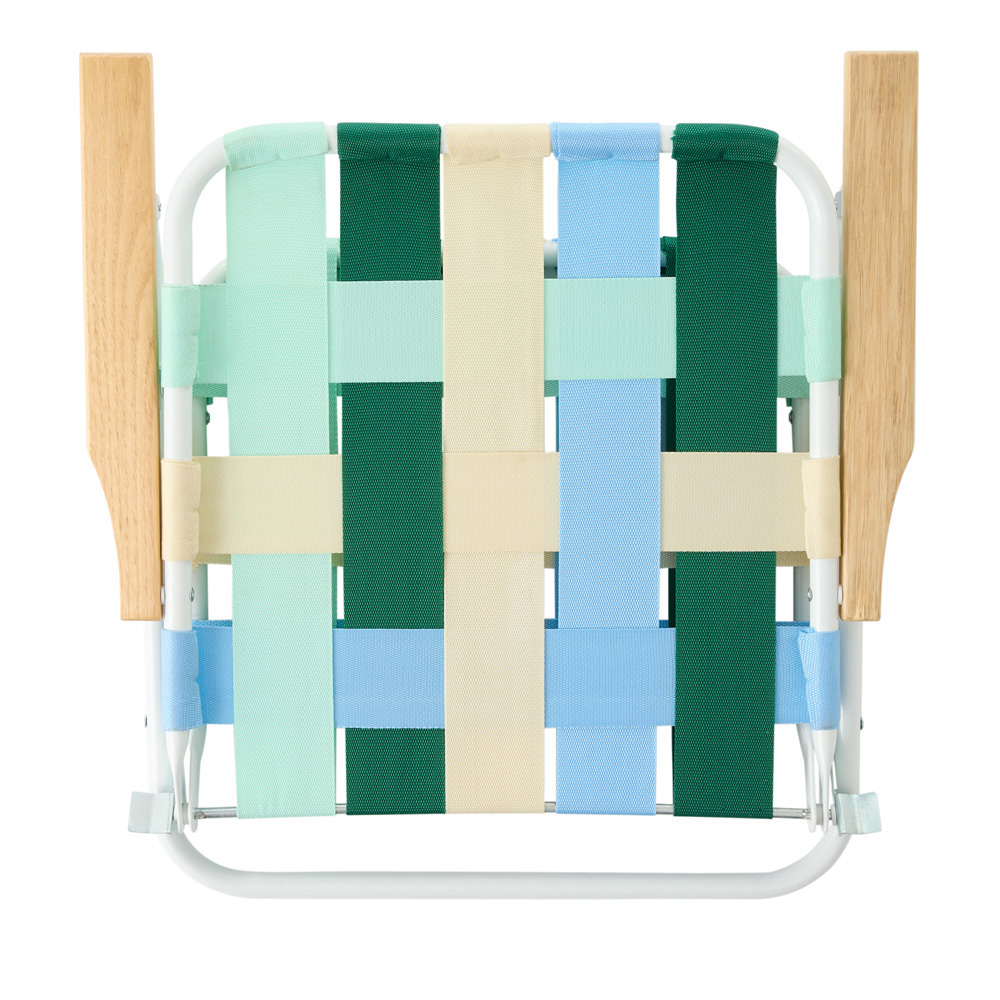 Green Multi Strap Woven Beach Chair | Adairs