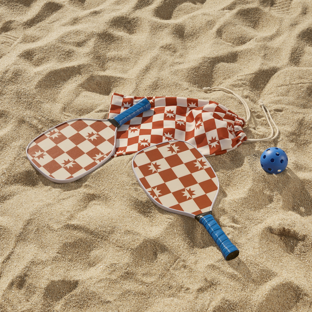 Star Check Pickle Ball Set | Adairs