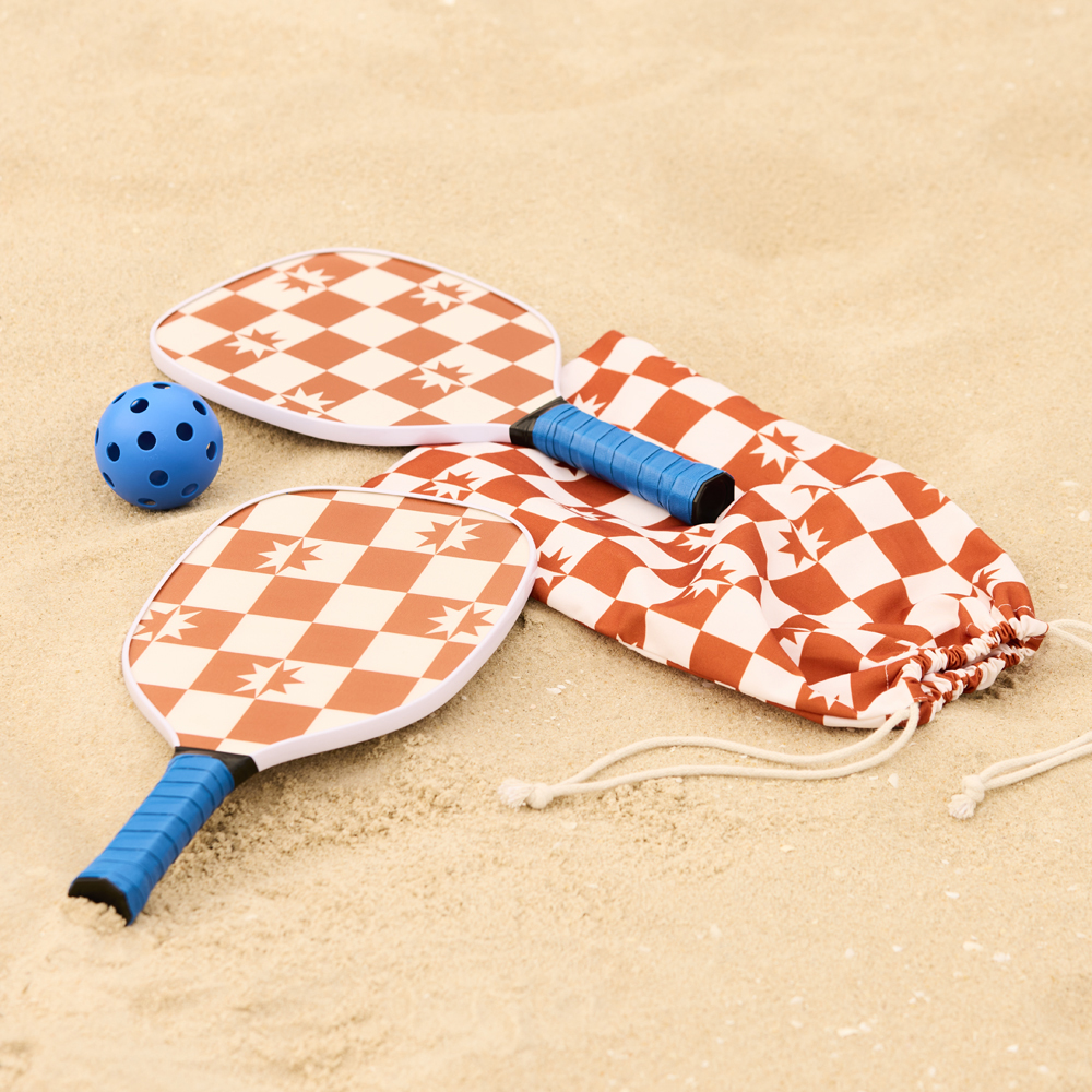 Star Check Pickle Ball Set | Adairs
