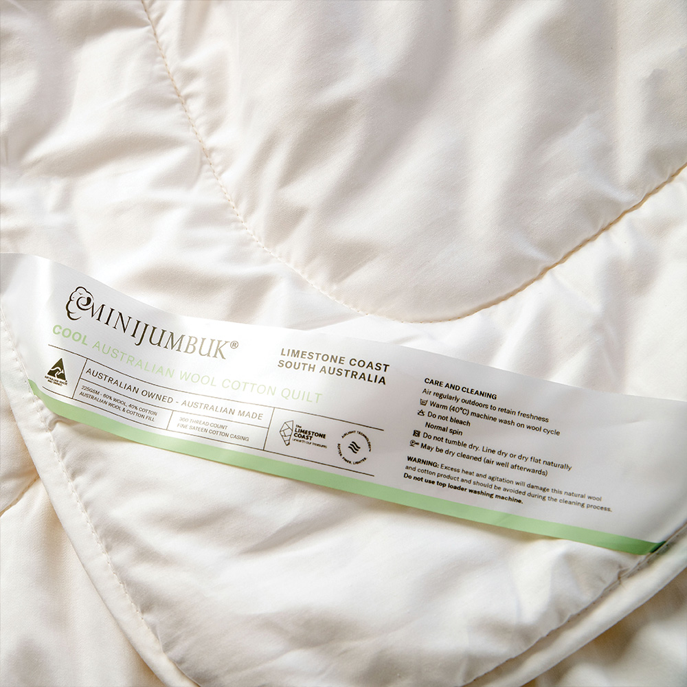 MiniJumbuk - Cool Wool Cotton Quilt | Adairs