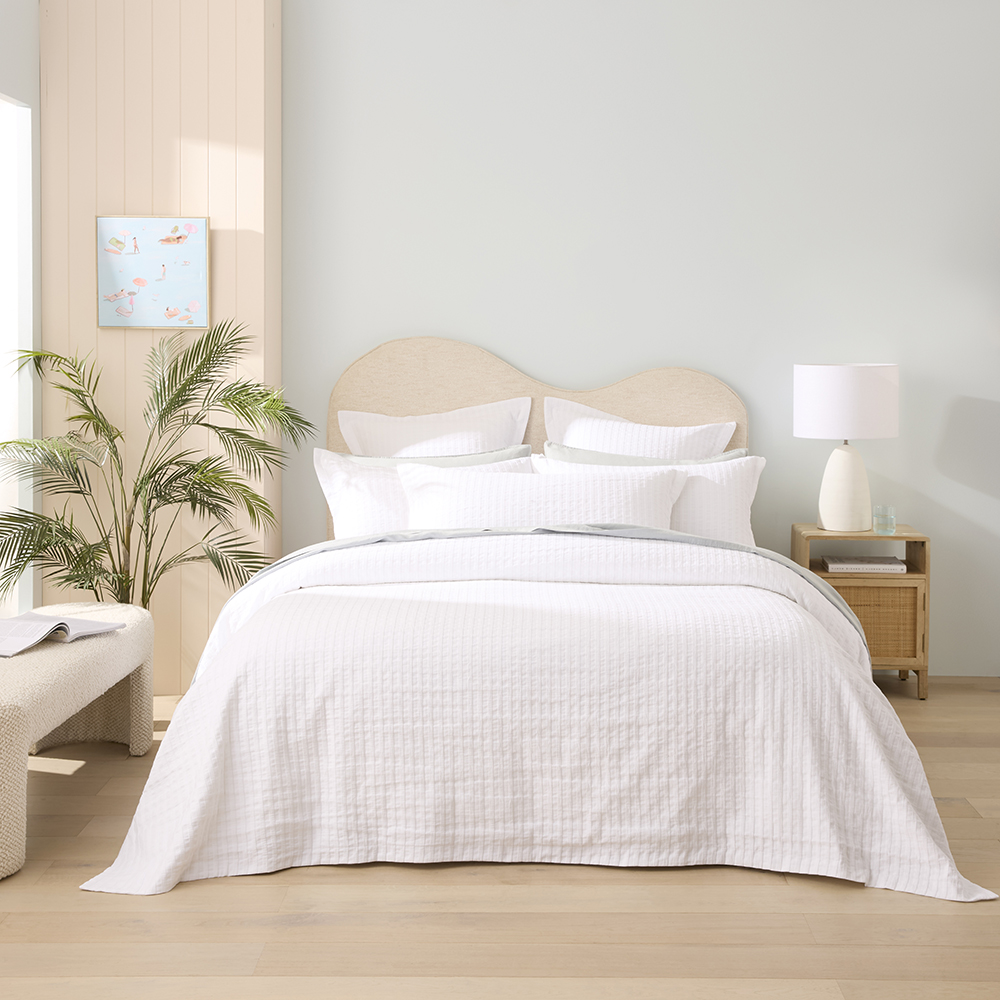 Victoria White Matelasse Coverlet Separates | Adairs
