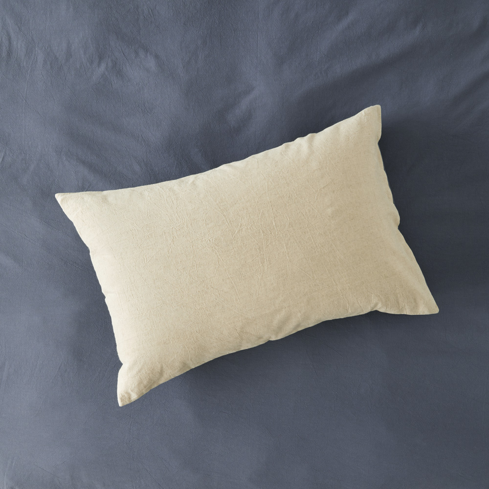 Olsen Linen Cotton Natural & Indigo Quilt Cover Set | Adairs