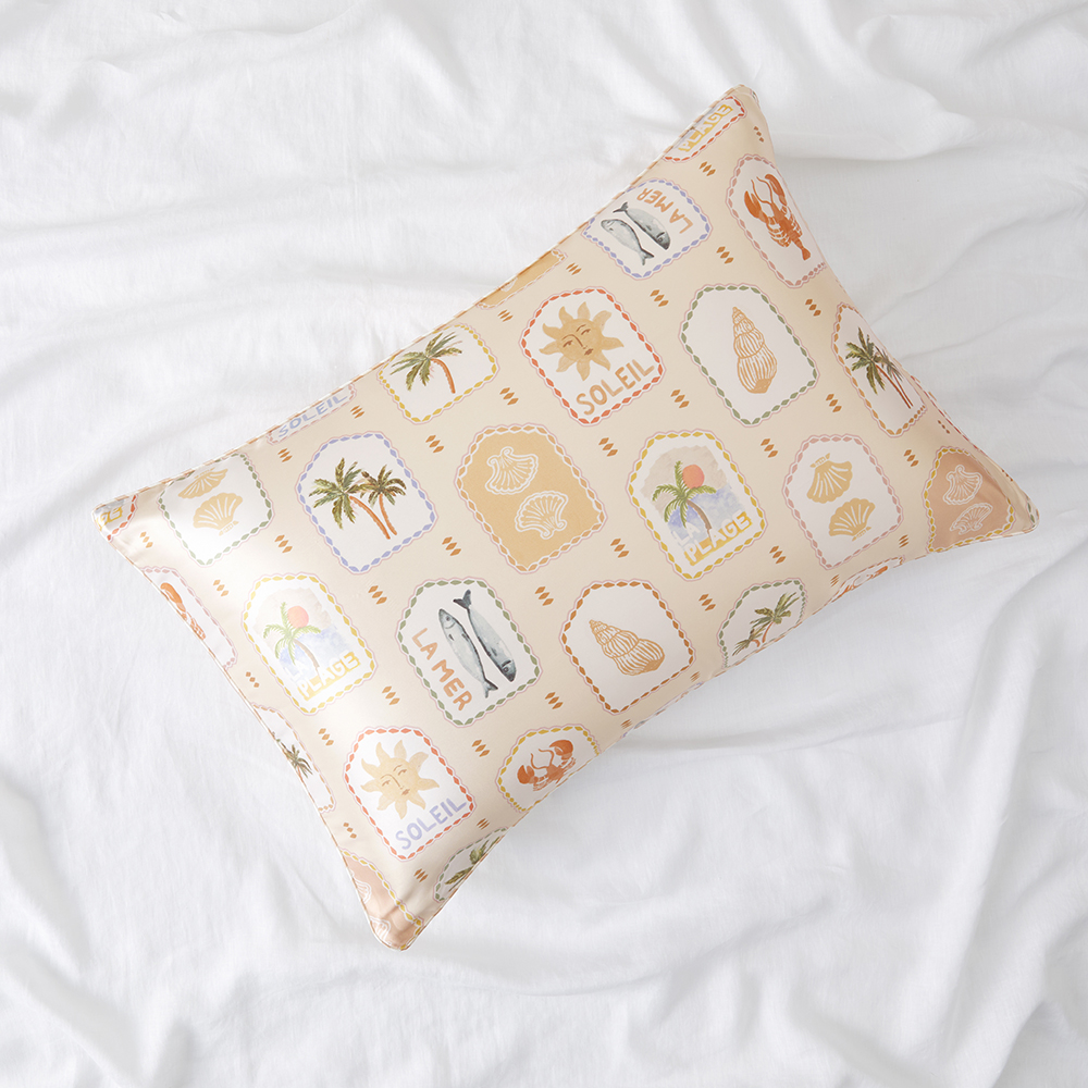 Soleil Pure Silk Printed Pillowcase | Adairs