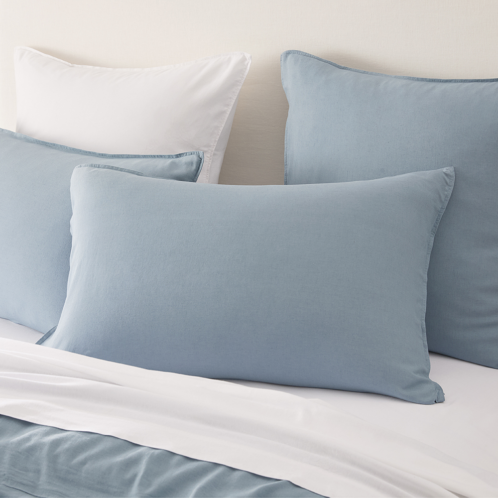 Worlds Softest Cotton Bluestone Pillowcases | Adairs