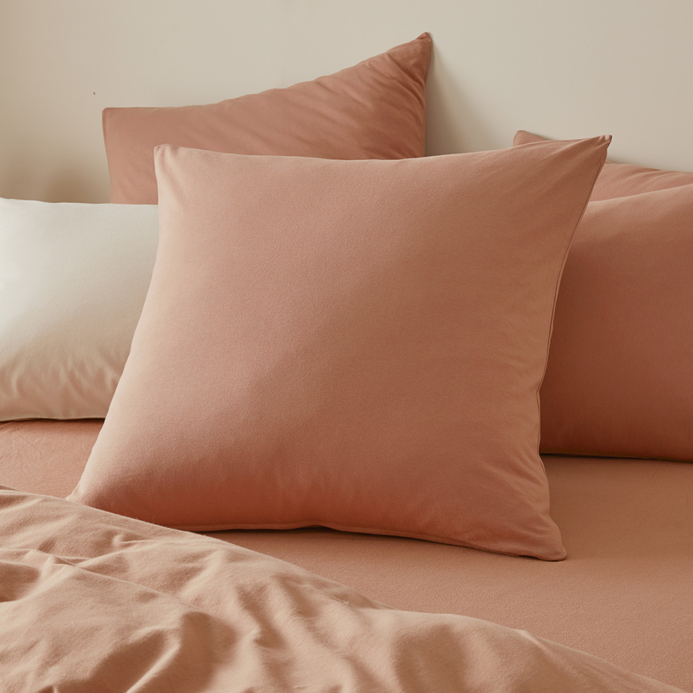 Ultra Soft Jersey Clay Quilt Cover Separates | Adairs