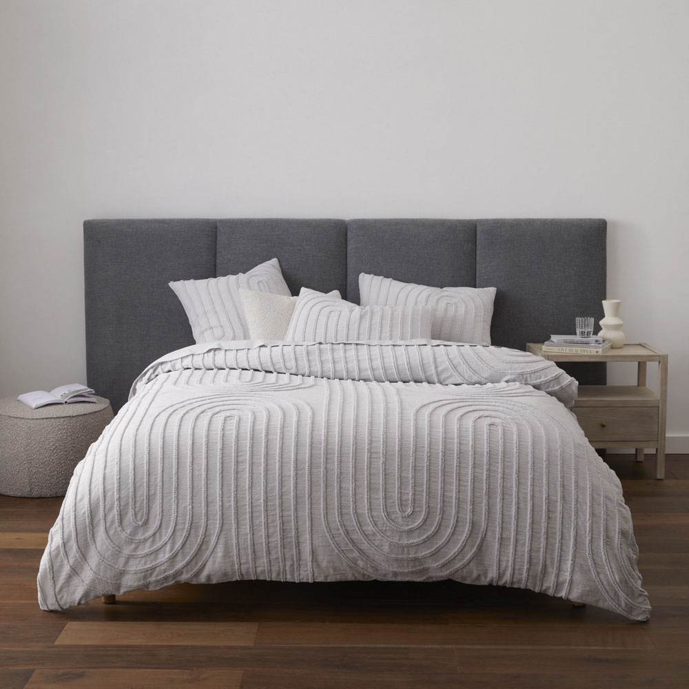 Kori Dove Tufted Quilt Cover Separates | Adairs