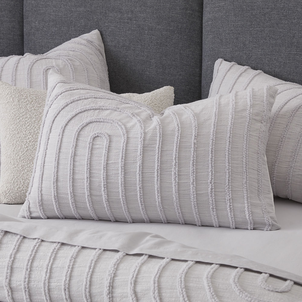 Kori Dove Tufted Pillowcases | Adairs