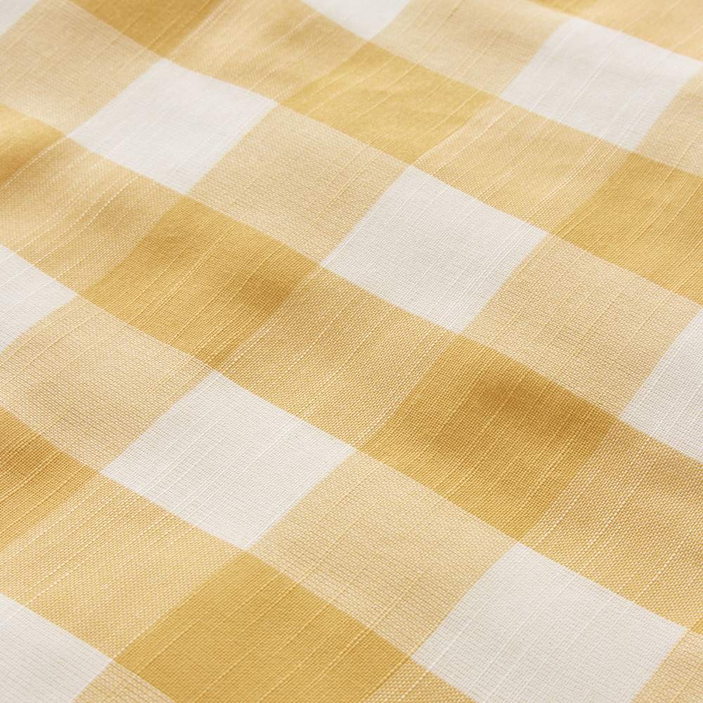 Casey Mustard Check Quilt Cover Set | Adairs