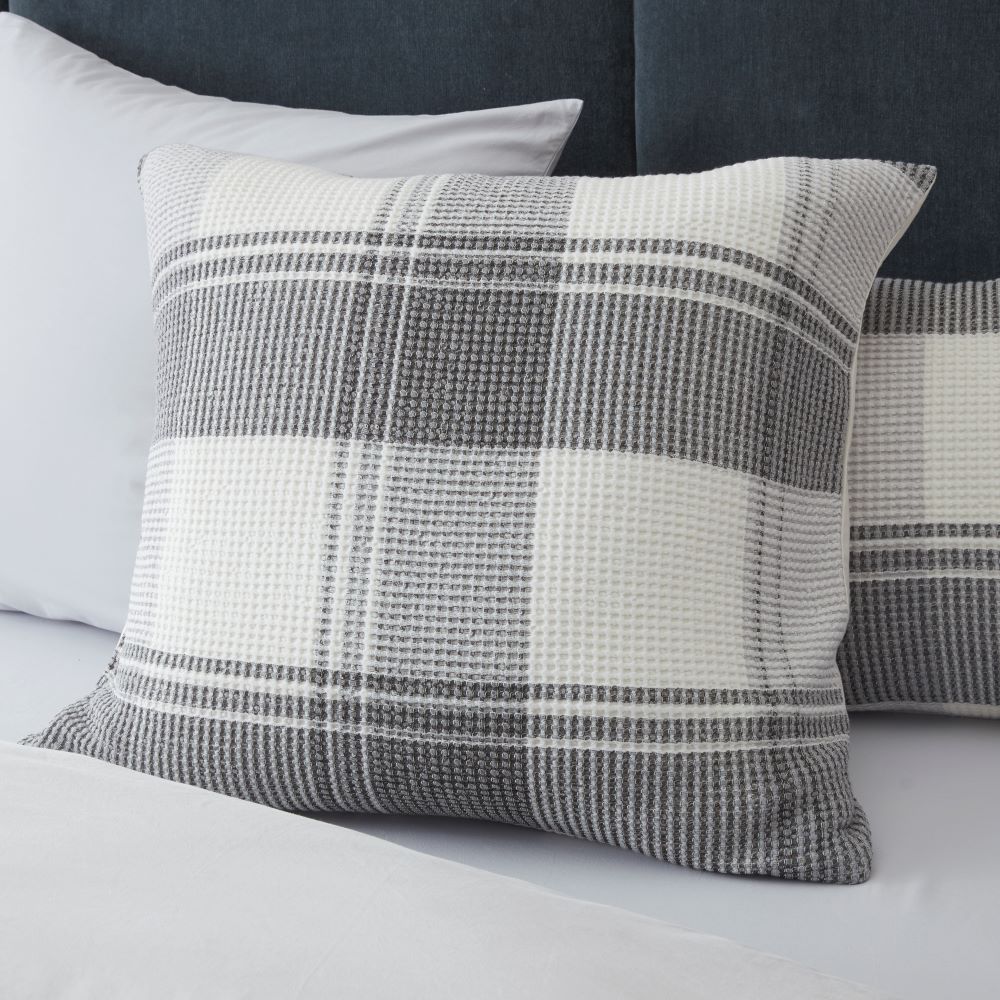 Perry Steel Waffle Quilt Cover Set + Separates | Adairs