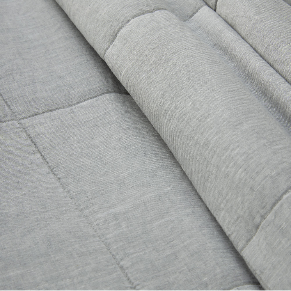 Vintage Washed Linen Grey Marle Bedspread + Separates | Adairs