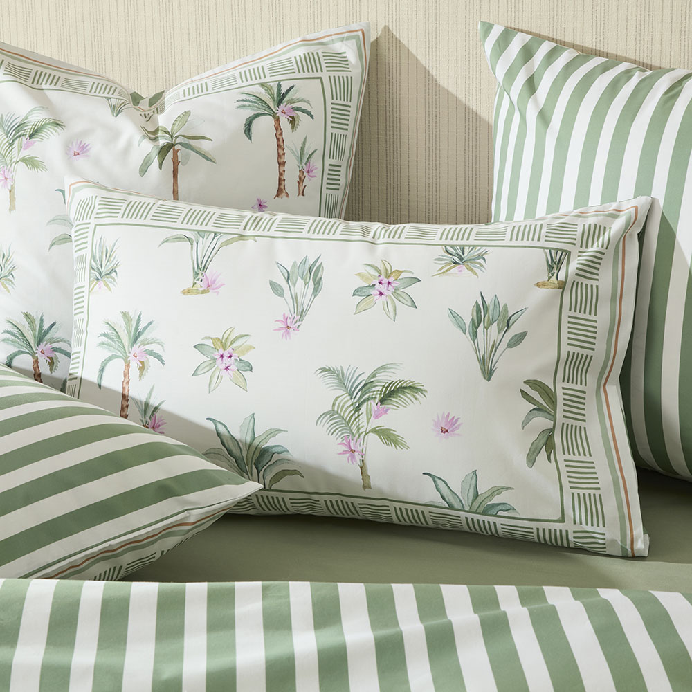 Botanical Garden Green Quilt Cover Set + Separates | Adairs