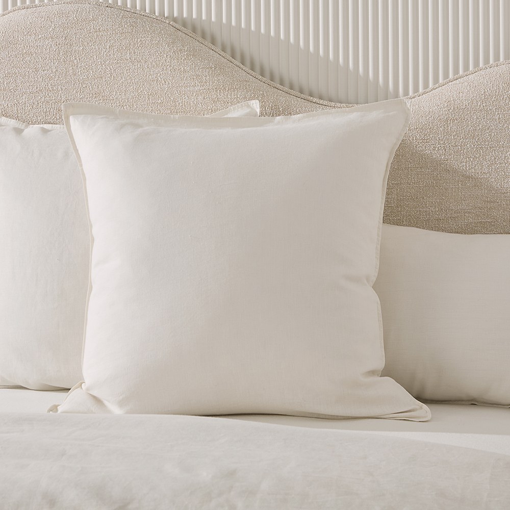 Vintage Washed Linen Coconut Quilt Cover Separates | Adairs