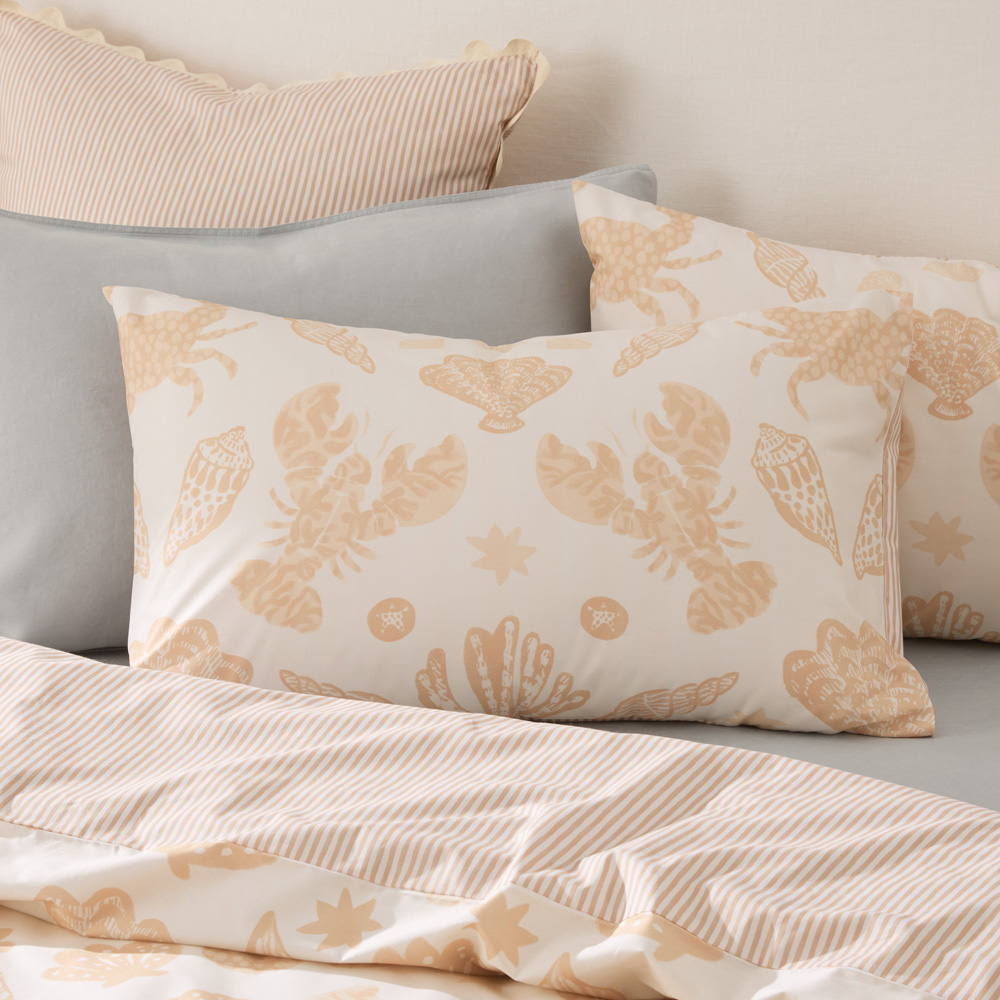 Kirra Pale Peach Quilt Cover Set | Adairs