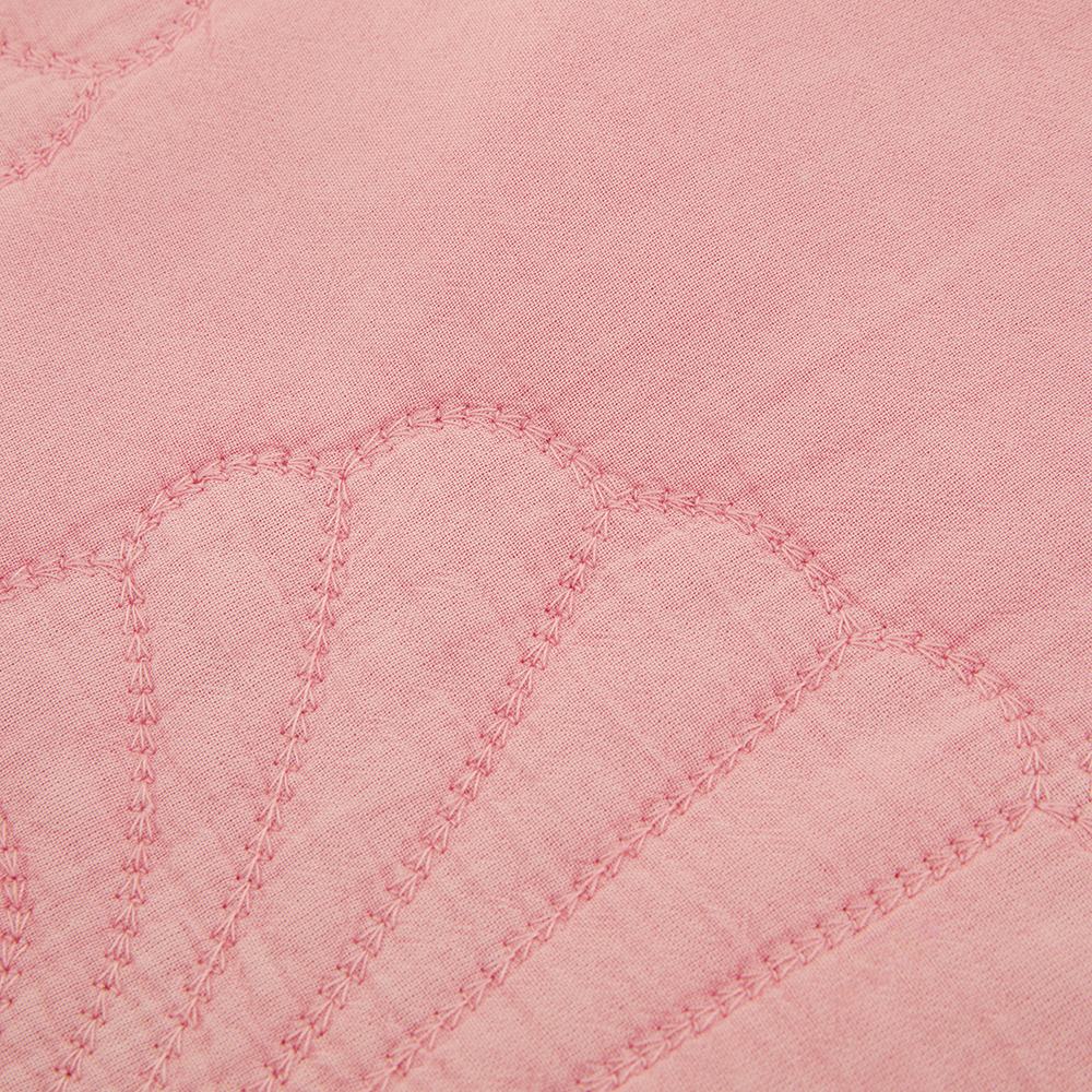 Adairs Kids - Shell Coral Cot Quilted Quilt Cover Set | Adairs