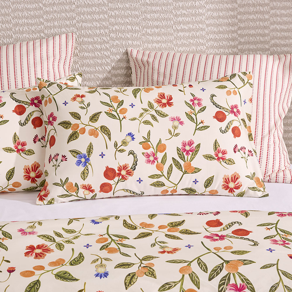 Frida Floral Apricot Quilt Cover Set + Separates | Adairs