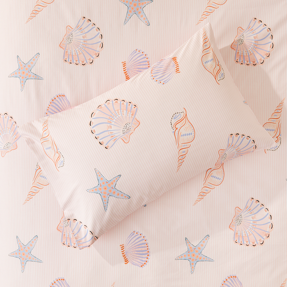 Seashells White Quilt Cover Set | Adairs