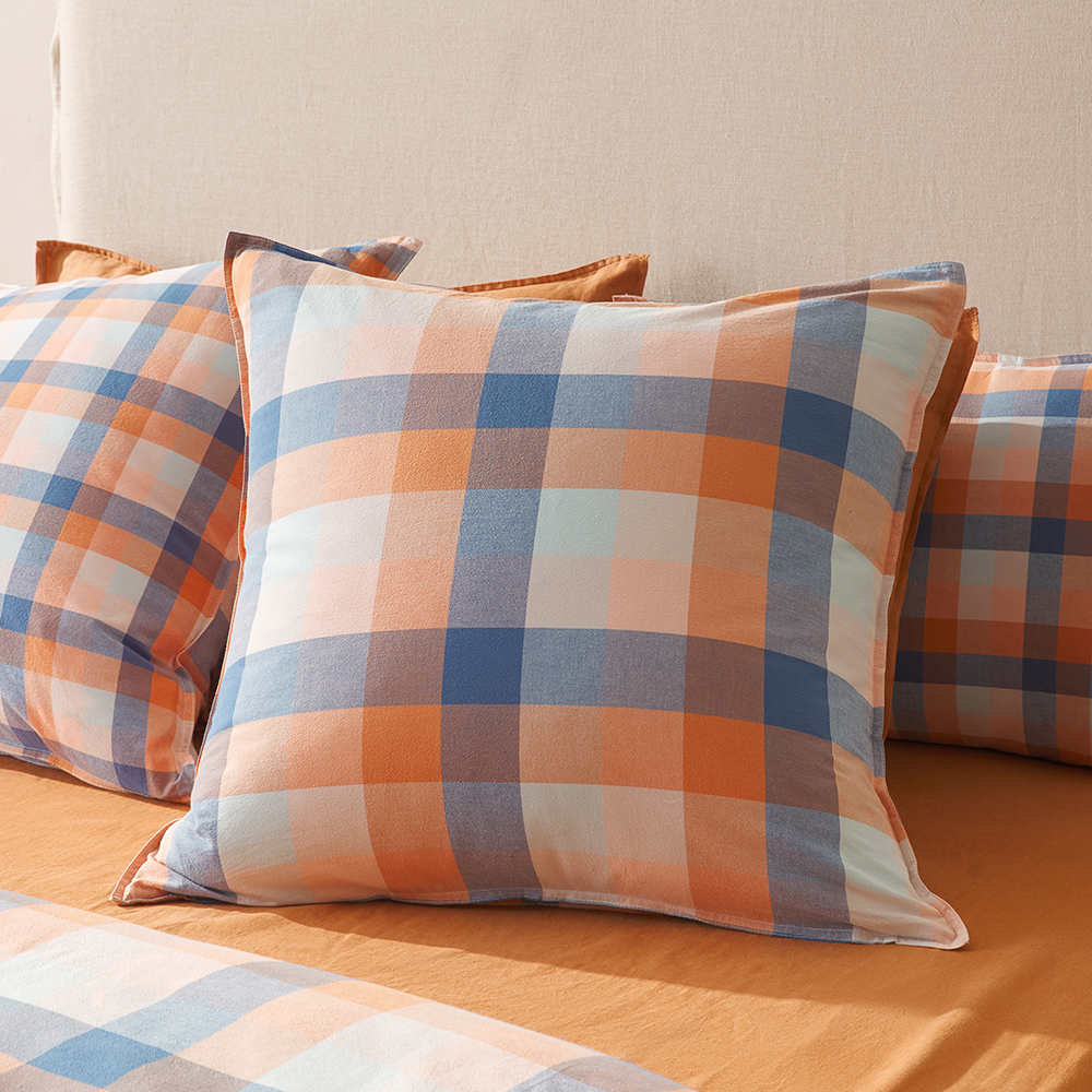 Yarn Dye Earth Check Quilt Cover Set + Separates | Adairs