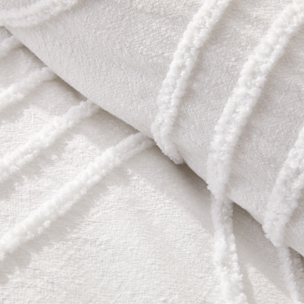 Kori White Tufted Quilt Cover Separates | Adairs