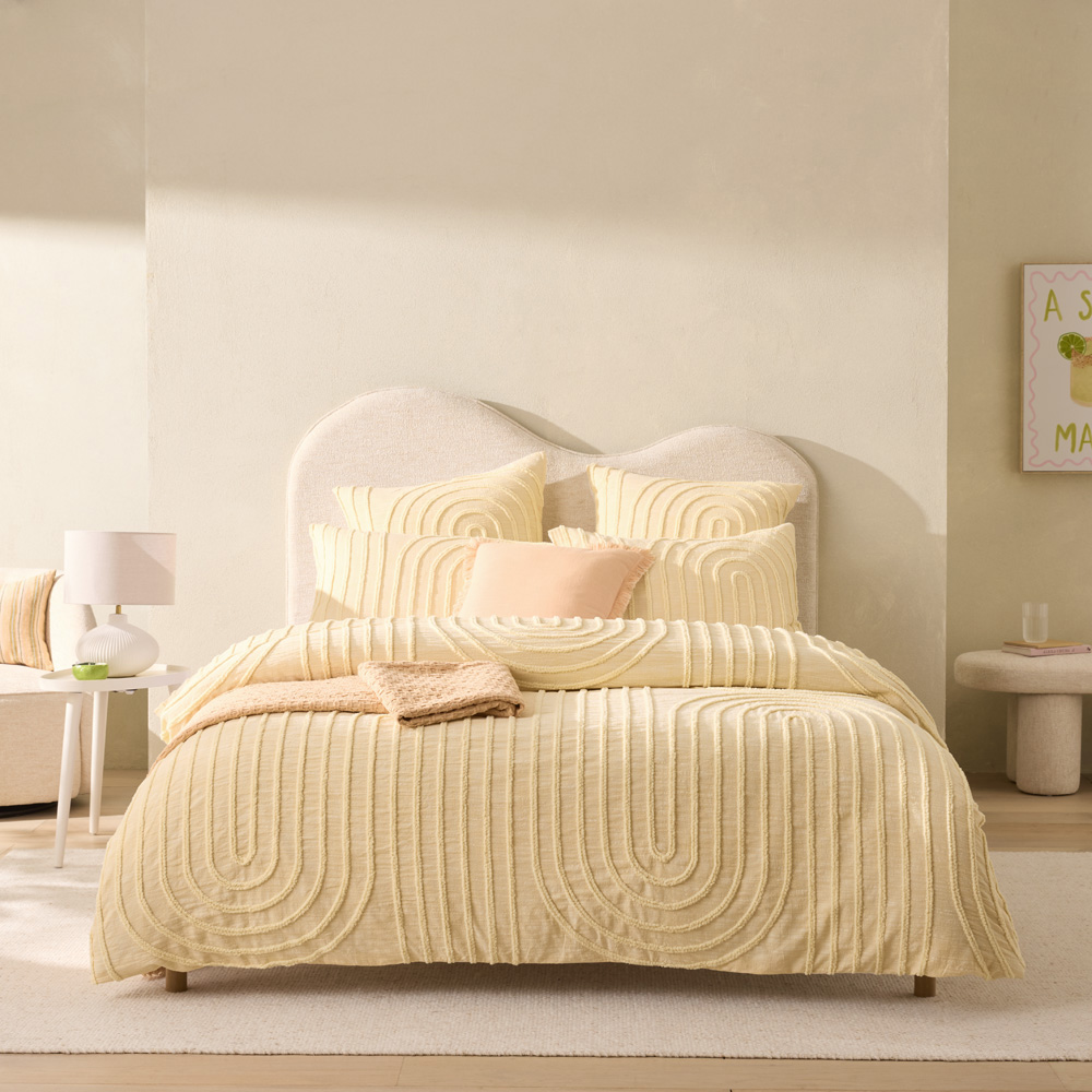 Kori Butter Tufted Pillowcases | Adairs