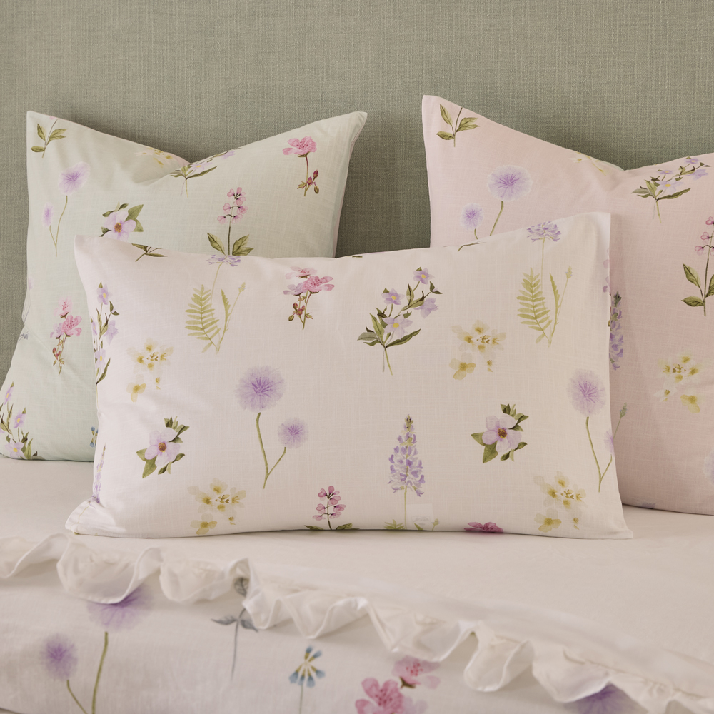 Audrey Floral Lavender Quilt Cover Set + Separates | Adairs