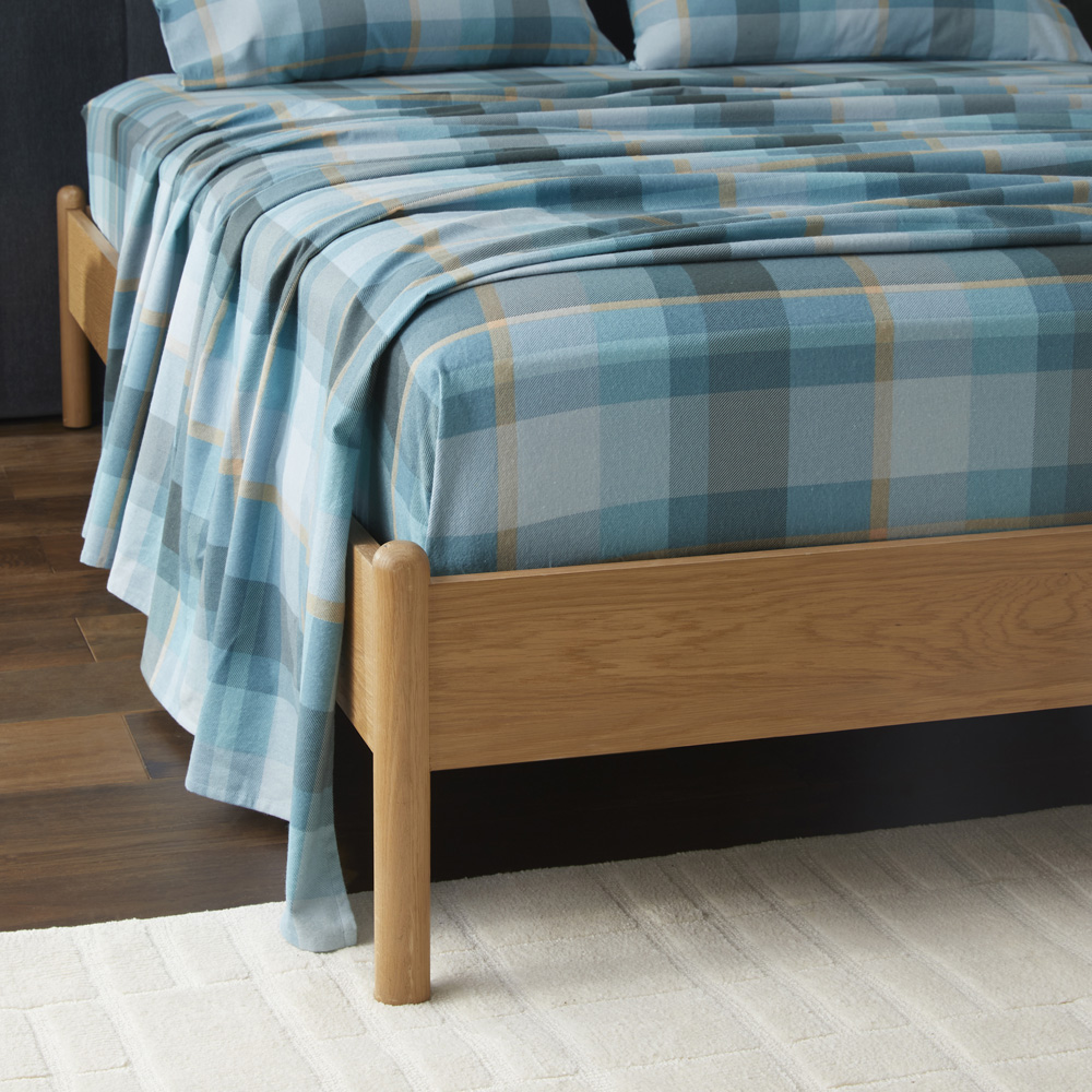 Flannelette Printed Stirling Check Sheet Set | Adairs