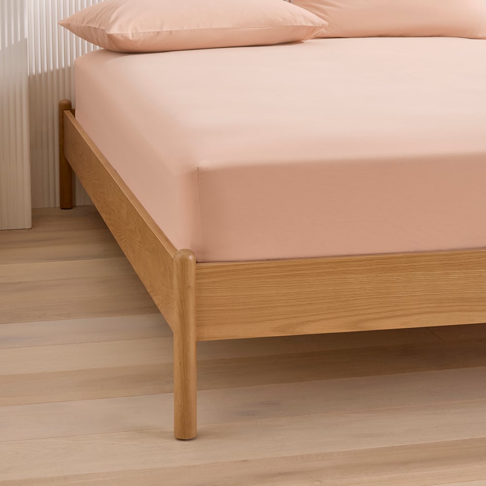 Stonewashed Cotton Mocha Sheet Separates | Adairs