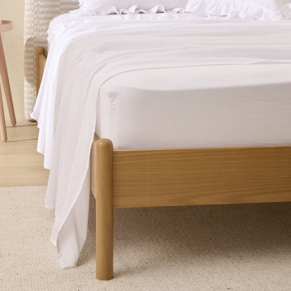 Ruffle Snow Sheet Set | Adairs