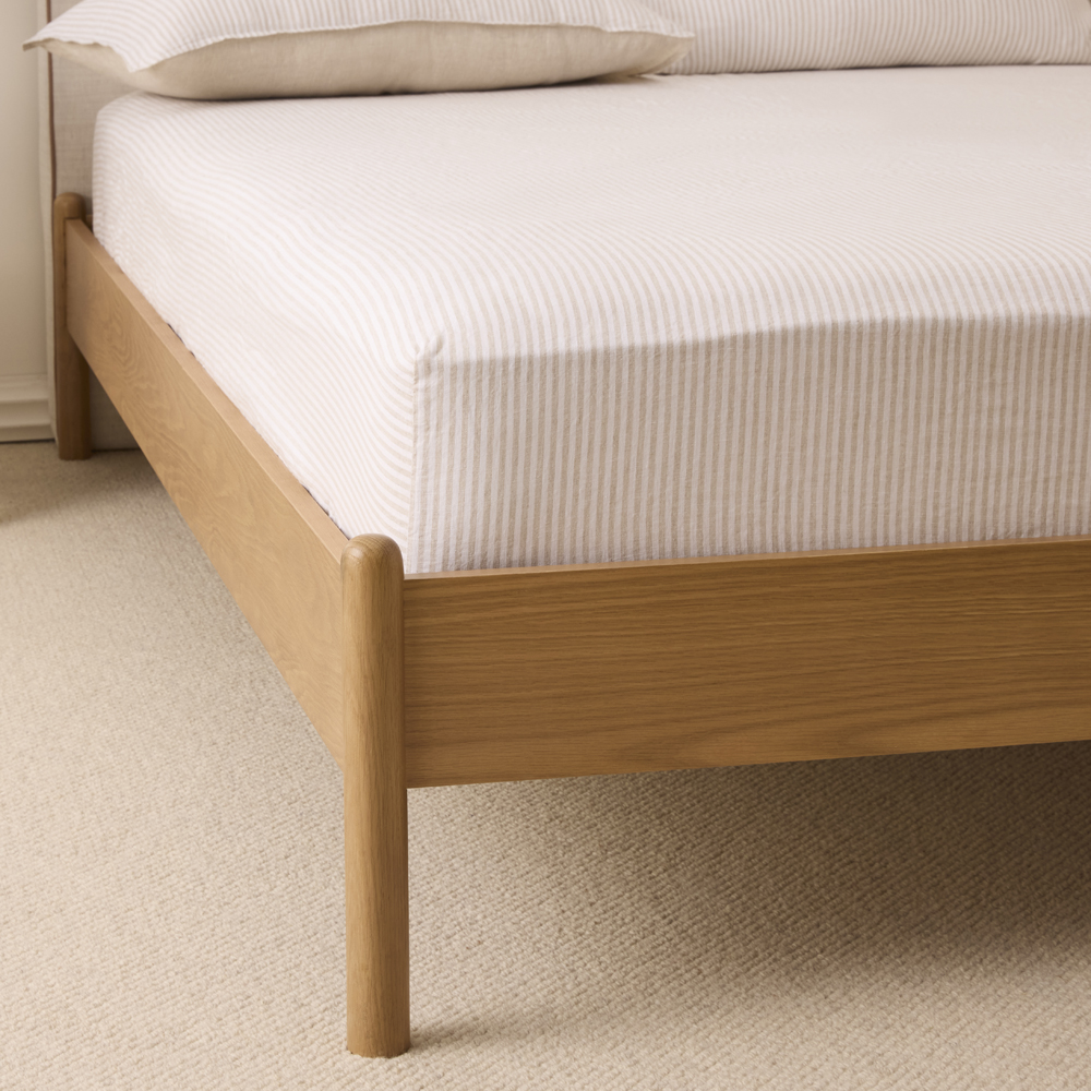 Vintage Washed Linen Linen & White Stripe Sheet Separates | Adairs